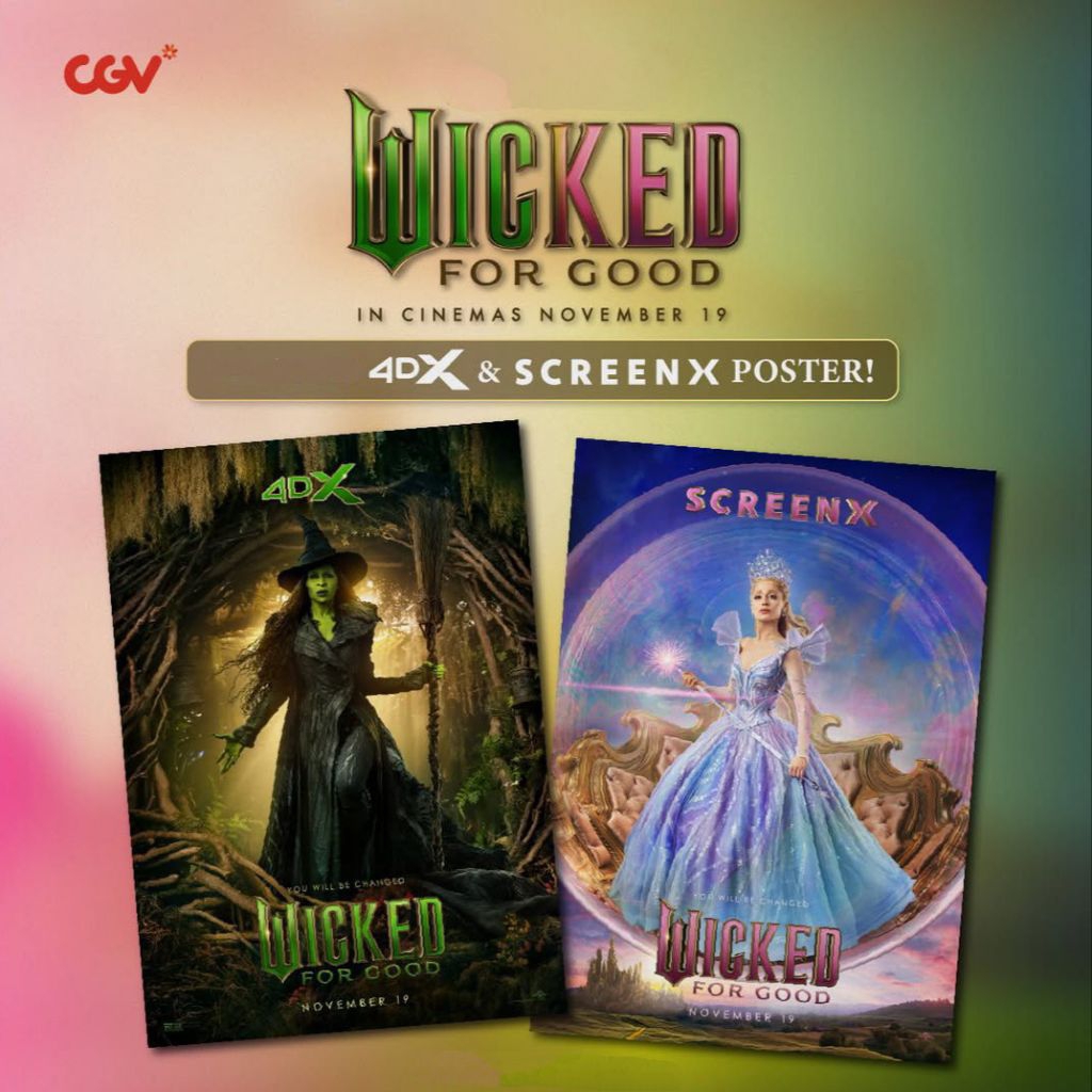 WICKED: FOR GLINDA Exclusive Official Poster SCREENX Size A3 CGV ...