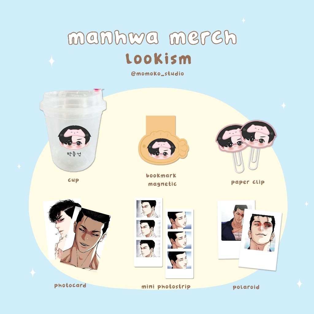 Fanmerch lookism manhwa chibi cute | Shopee Malaysia