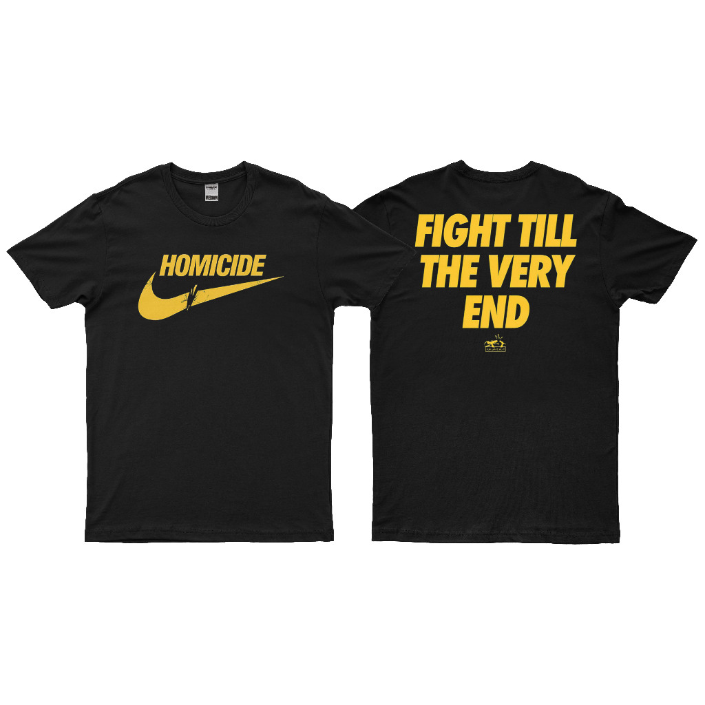 HOMICIDE T-shirt - Swoosh (Black) | Shopee Malaysia