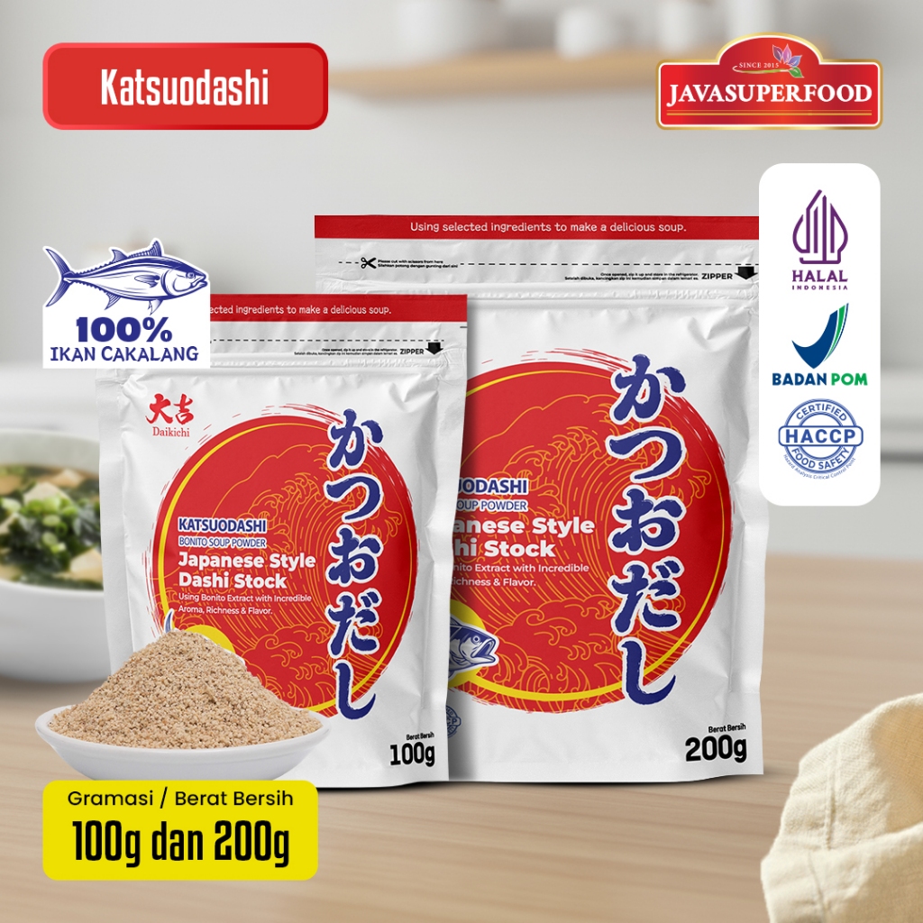 [HALAL] HONDASHI KATSUDASHI BONITO SOUP POWDER 100 GR & 200 GR FISH ...