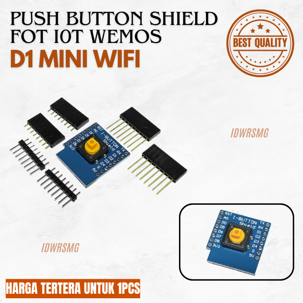 1 Tactical Push Button Shield for IoT Wemos D1 mini Wifi | Shopee Malaysia