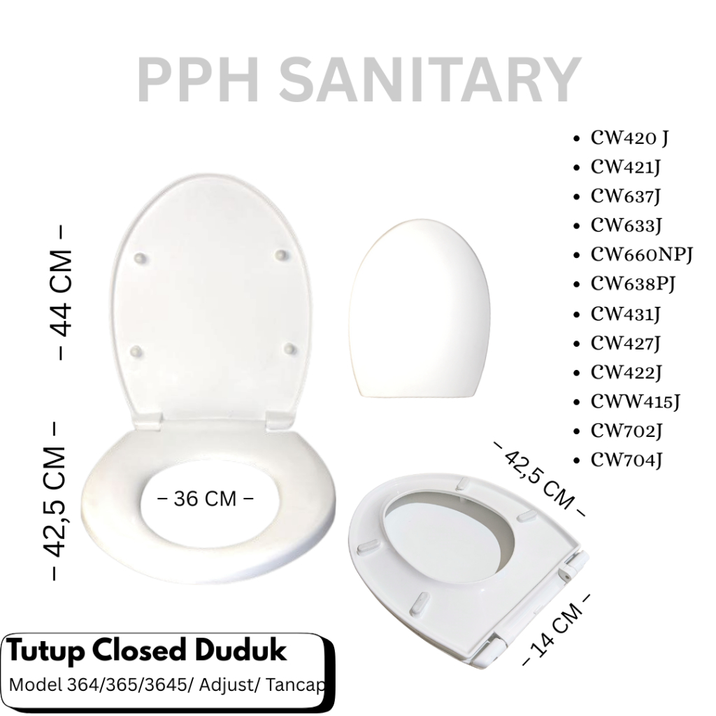 TOTO TC365 Toilet Seat Cover Toilet Cover/ Thick Toilet Seat/ Universal ...