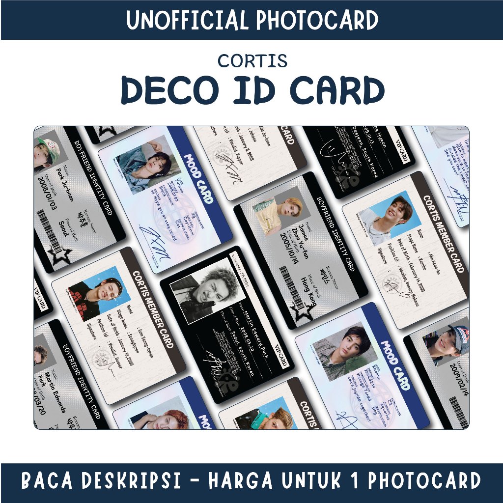 [UNOFFICIAL] CORTIS - DECO ID CARD | Shopee Malaysia