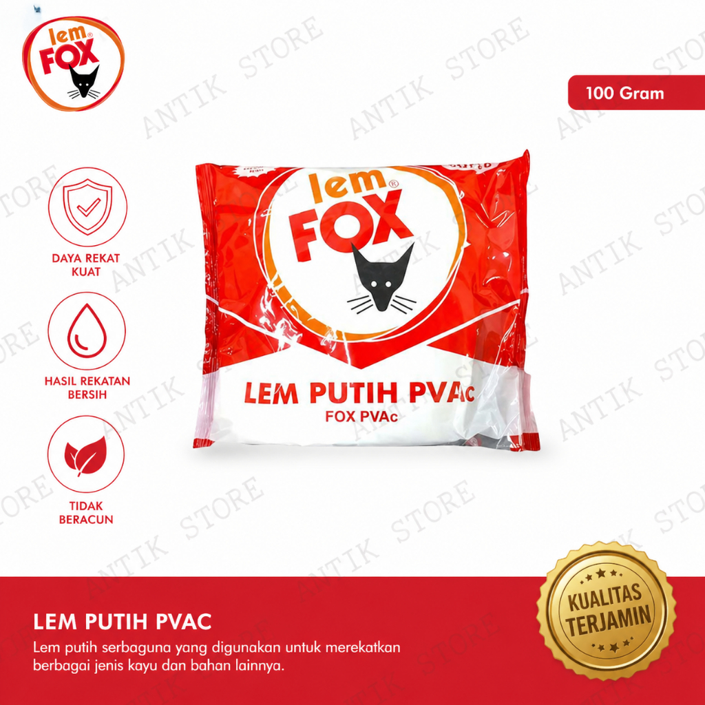 Fox PVAC Glue / Wood Glue / Fox Paper Glue 350gr Plastic Packaging ...