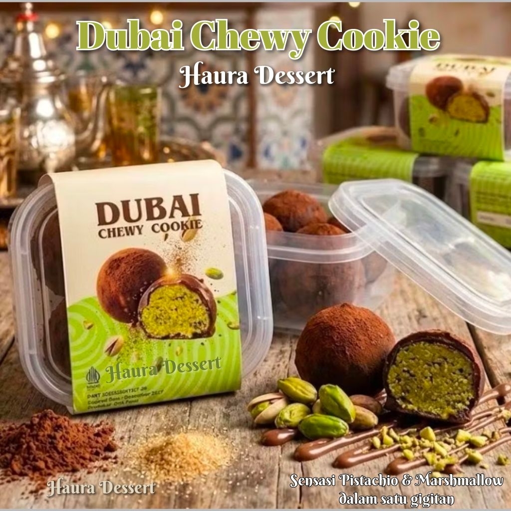[HALAL] Dubai Chewy Chookie Premium Pistachio Chocolate Crunchy Soft ...