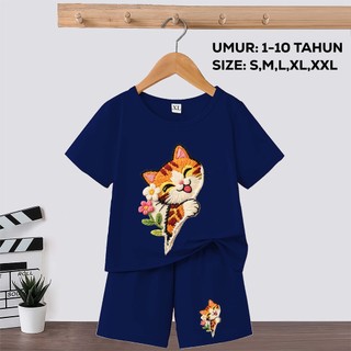3D Cat Embroidered Children's Clothes for Boys and Girls Ages 1-10 ...