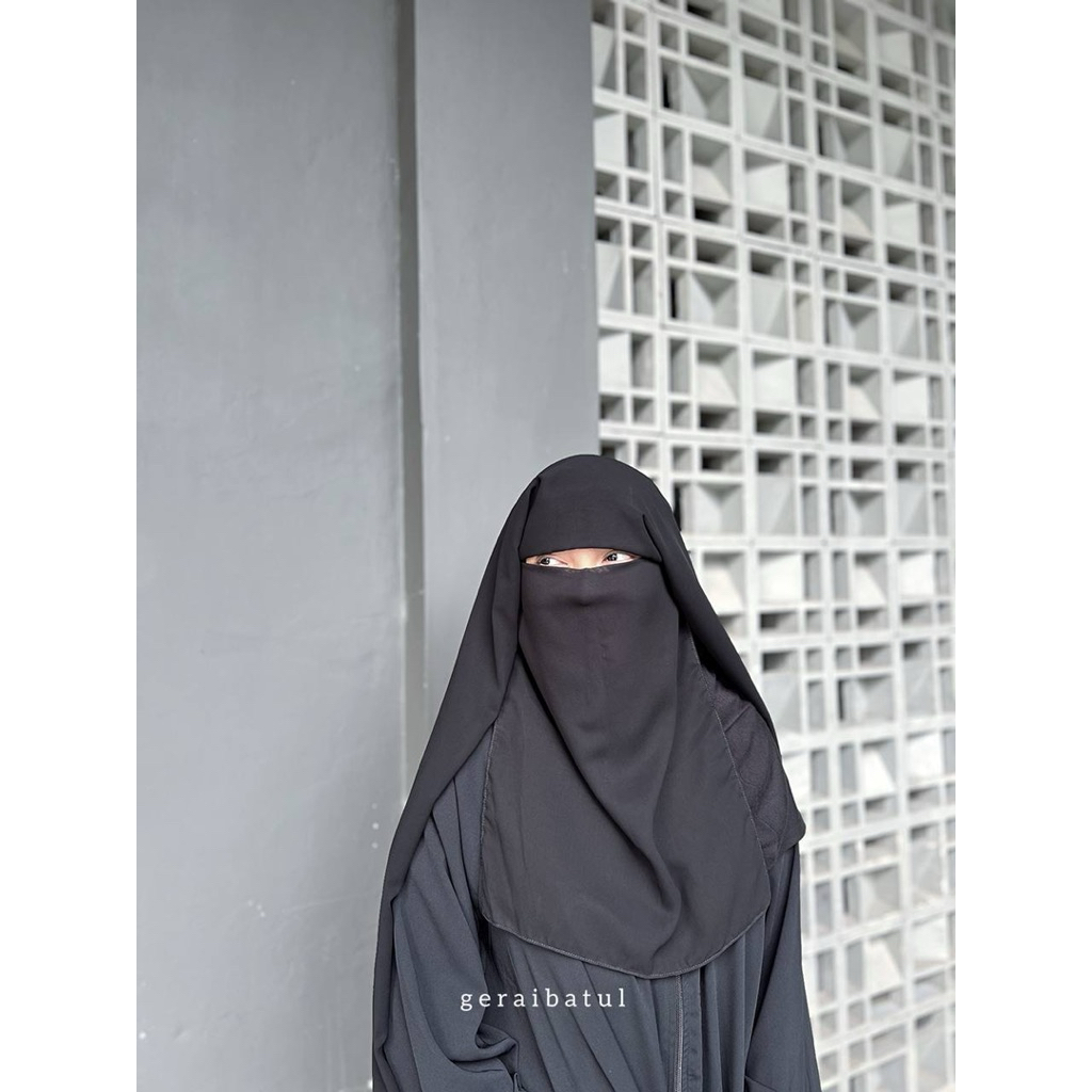 SUPER LIGHT 2-LAYER YEMEN VEIL HAURA VEIL BY GERAI BATUL YAMAN MODEL ...