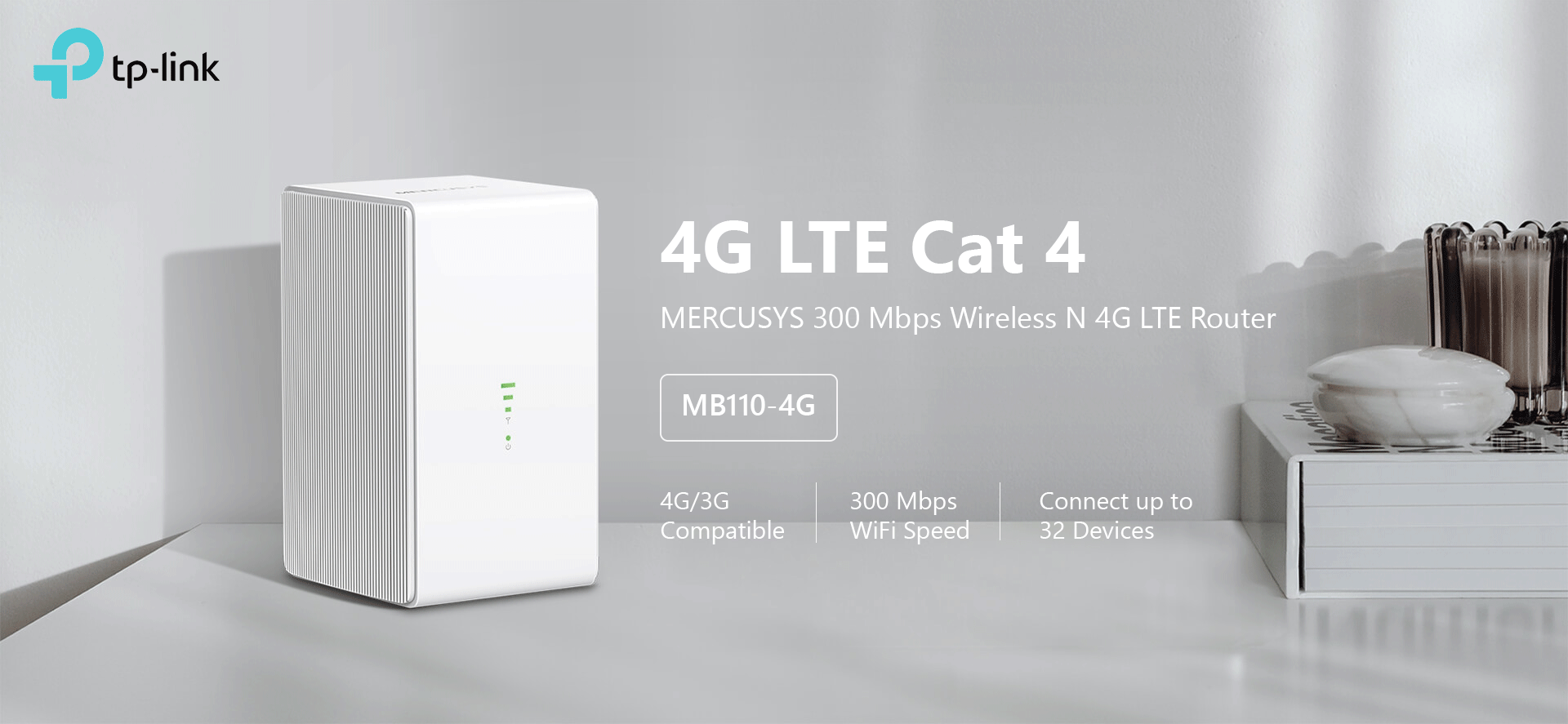 Mercusys MB110-4G TP Link gsm Modem wifi All operator Router 300Mbps ...