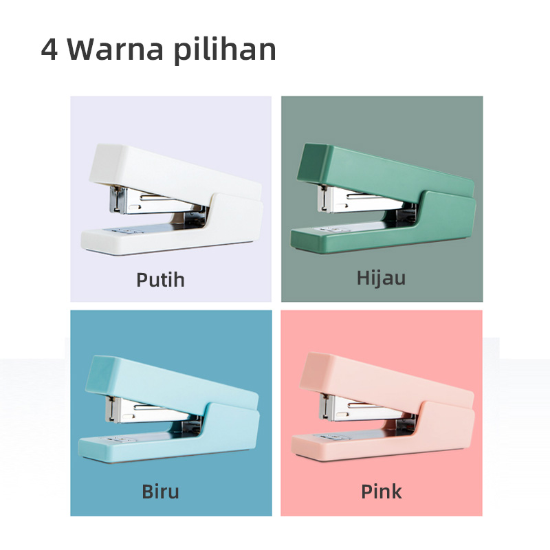 Nusign Stapler / Stapler Pastel Color Elegant Design 109 mm long Anti ...