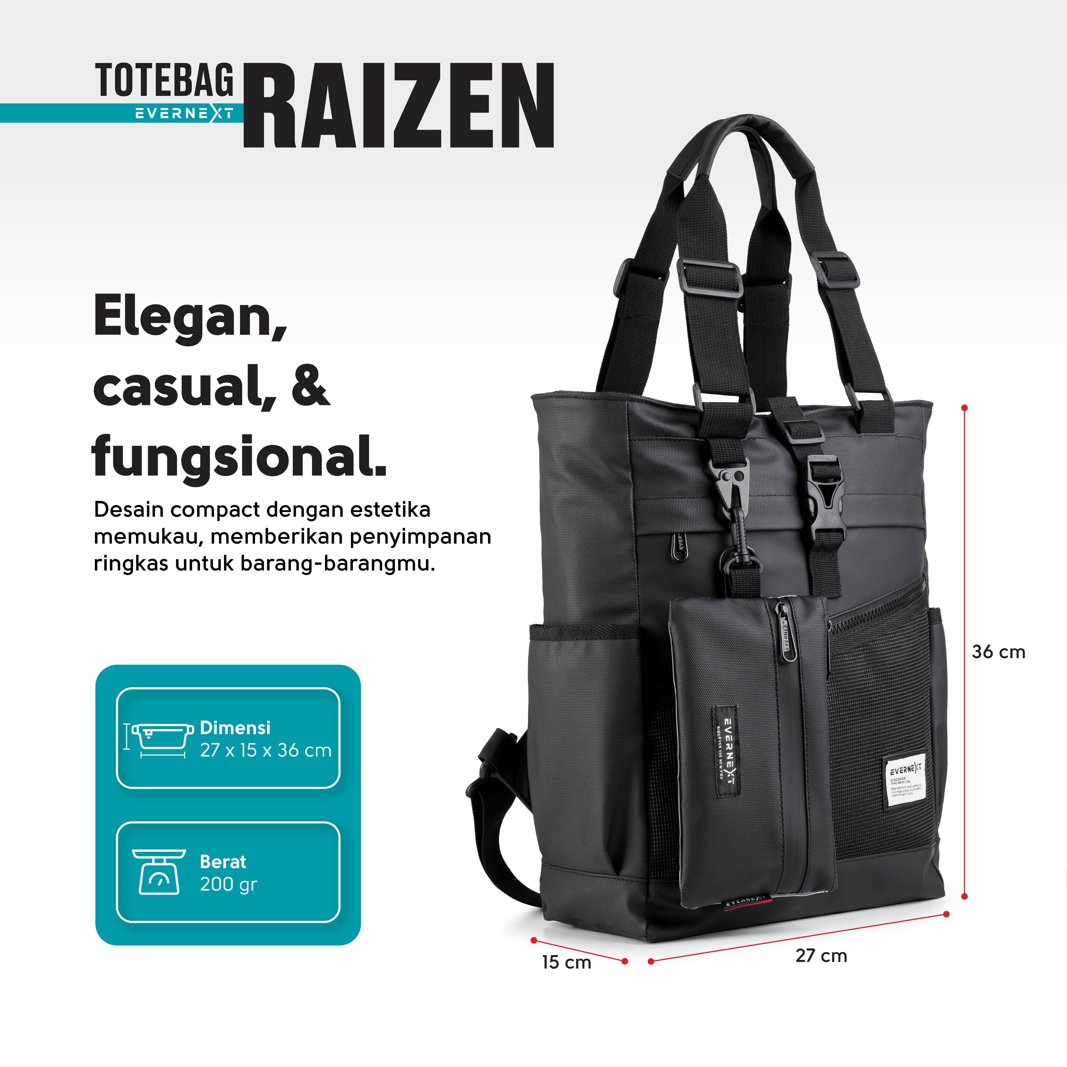 Evernext - Waterproof Men's Backpack Waterproof Tote Bag Raizen ...