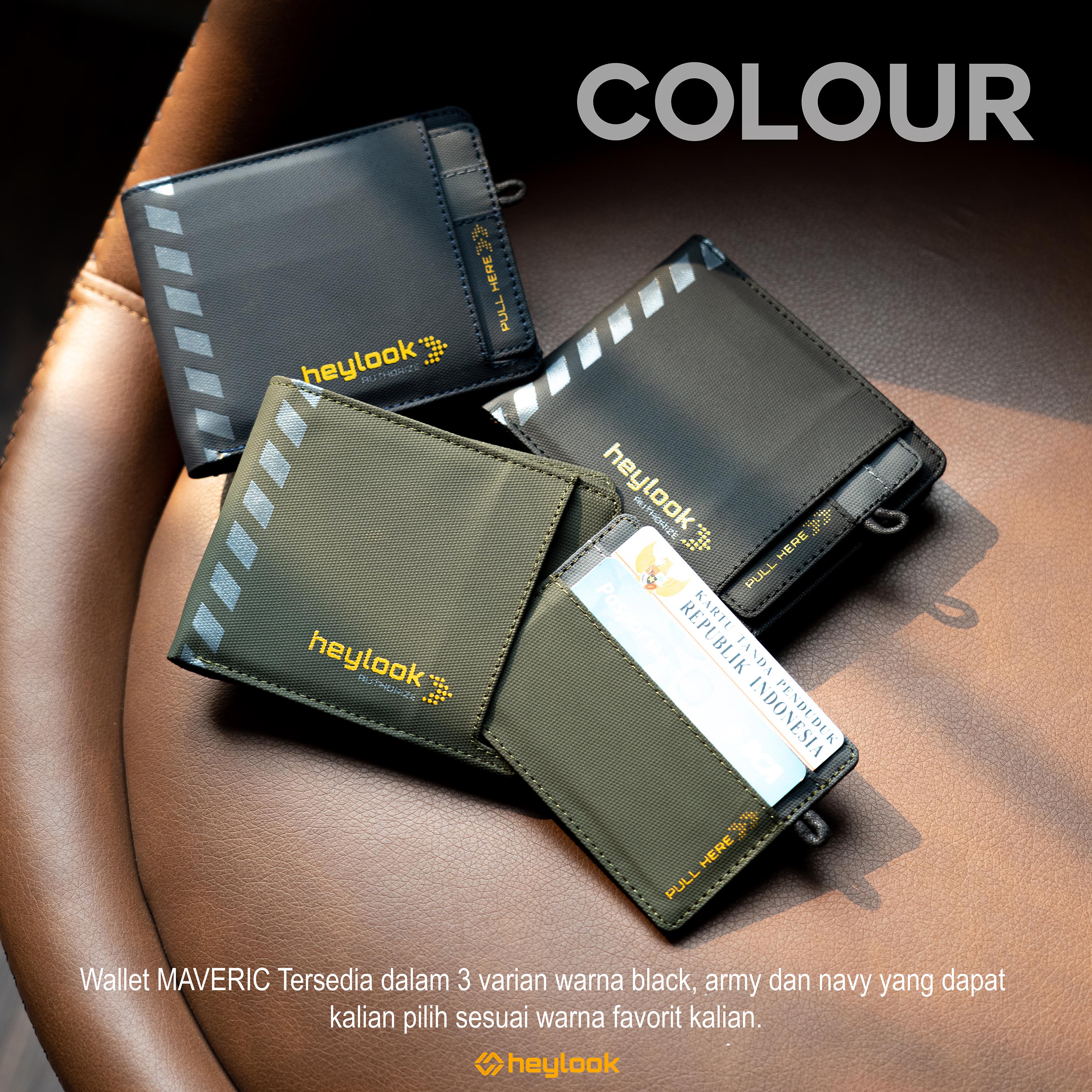 Heylook Official - MAVERIC Men's Short Wallet Waterproof Folding Men's Wallet Waterproof ATM ...