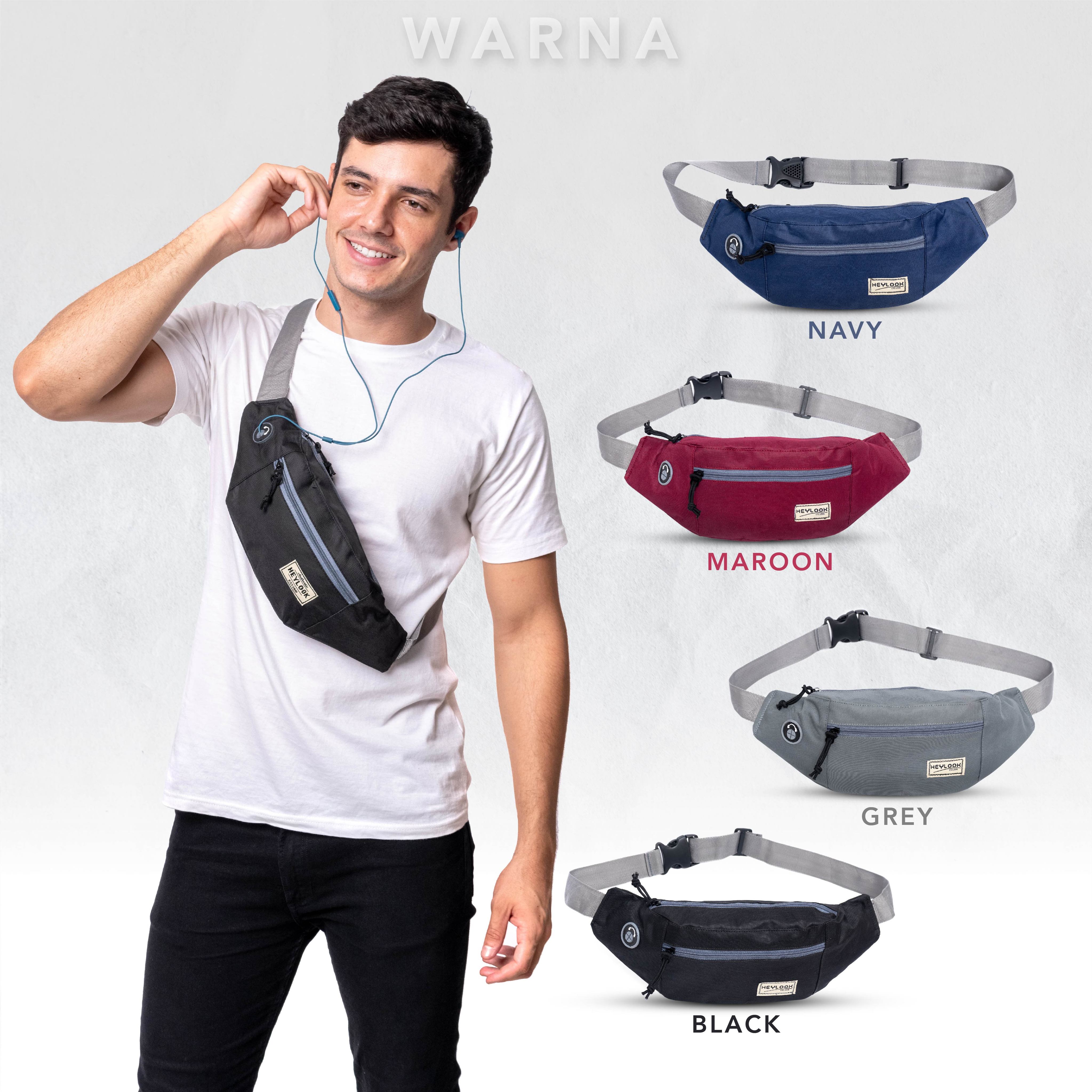 Heylook Official - ARCHIE Men's Sling Bag Men's Bag Distro Waistbag ...