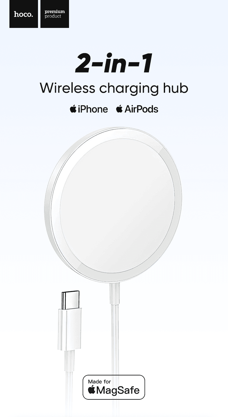 Hoco MagSafe Charger Wireless Original 15W Fast Charging For iPhone ...