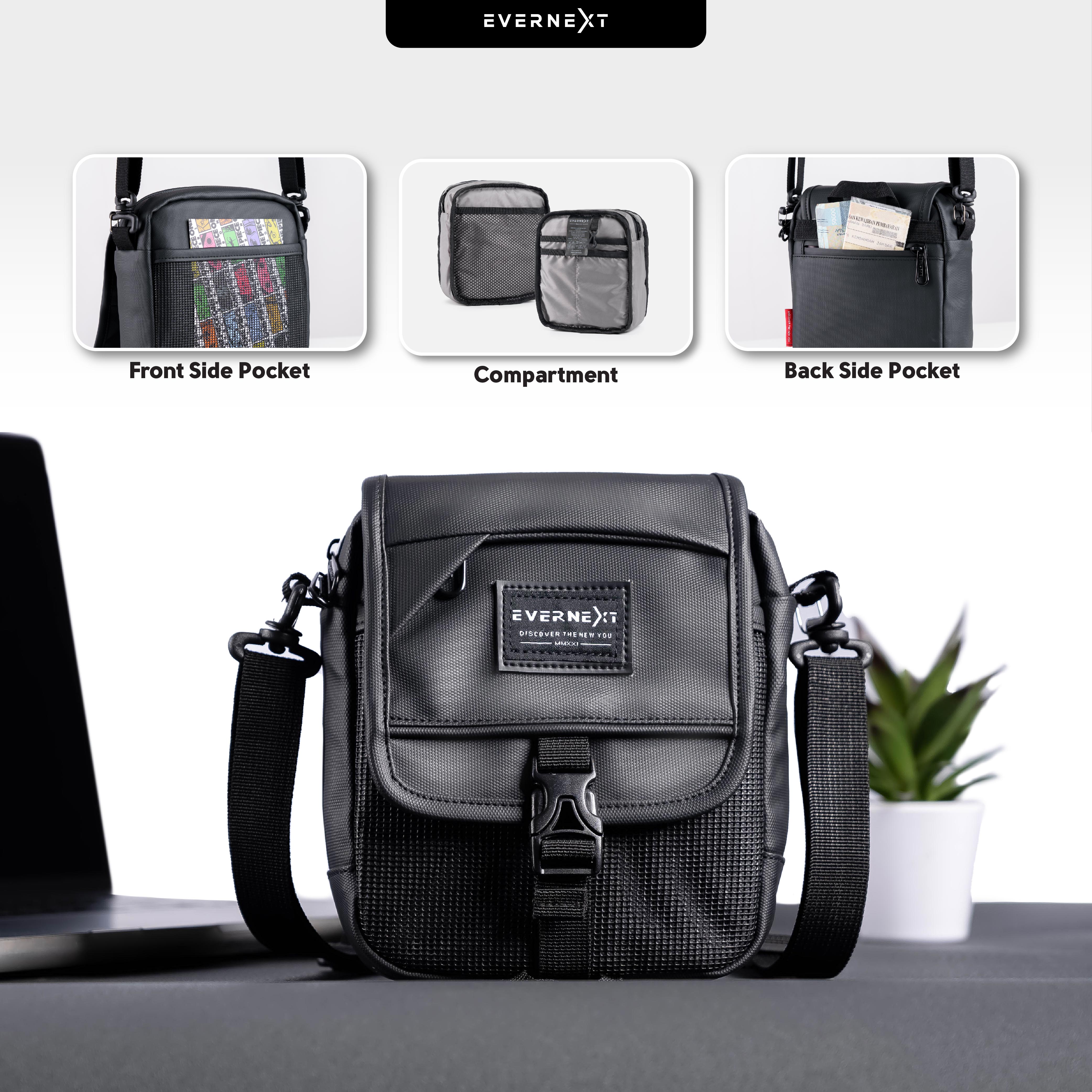 Evernext - Men's Waterproof Sling Bag Flash Men's Sling Bag Waterproof ...