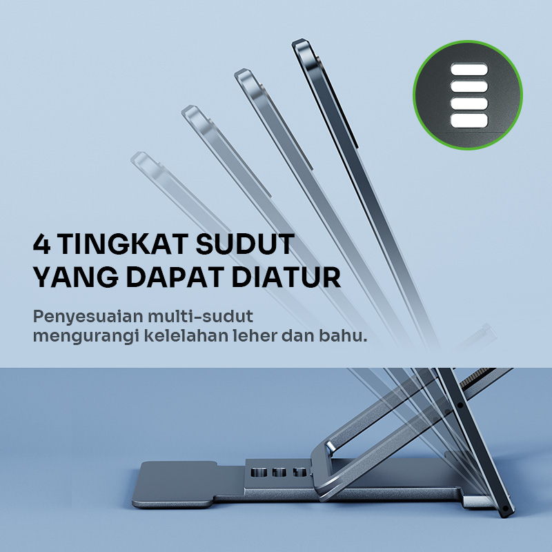 ROBOT Phone Holder RT-US12 Ultra-thin Foldable Portable 4 Level Angle ...