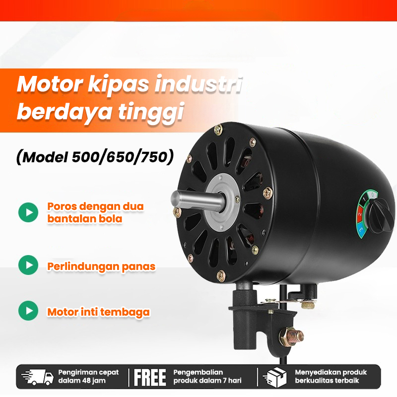 High power industrial fan motor 180W/230W/260W 220-240V 50Hz, ball ...