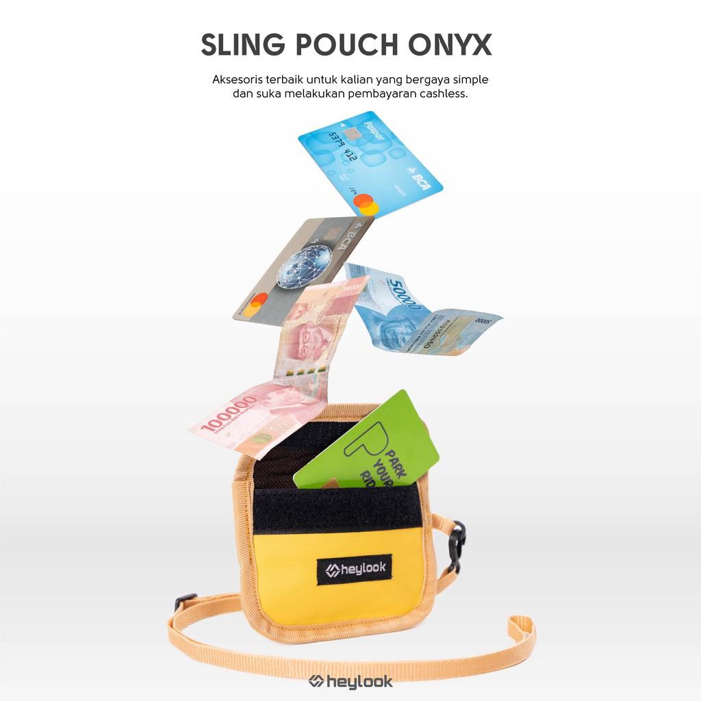 Sling Pouch ONYX Pouch Wallet Card Holder Neckbag Card Wallet Coin ...