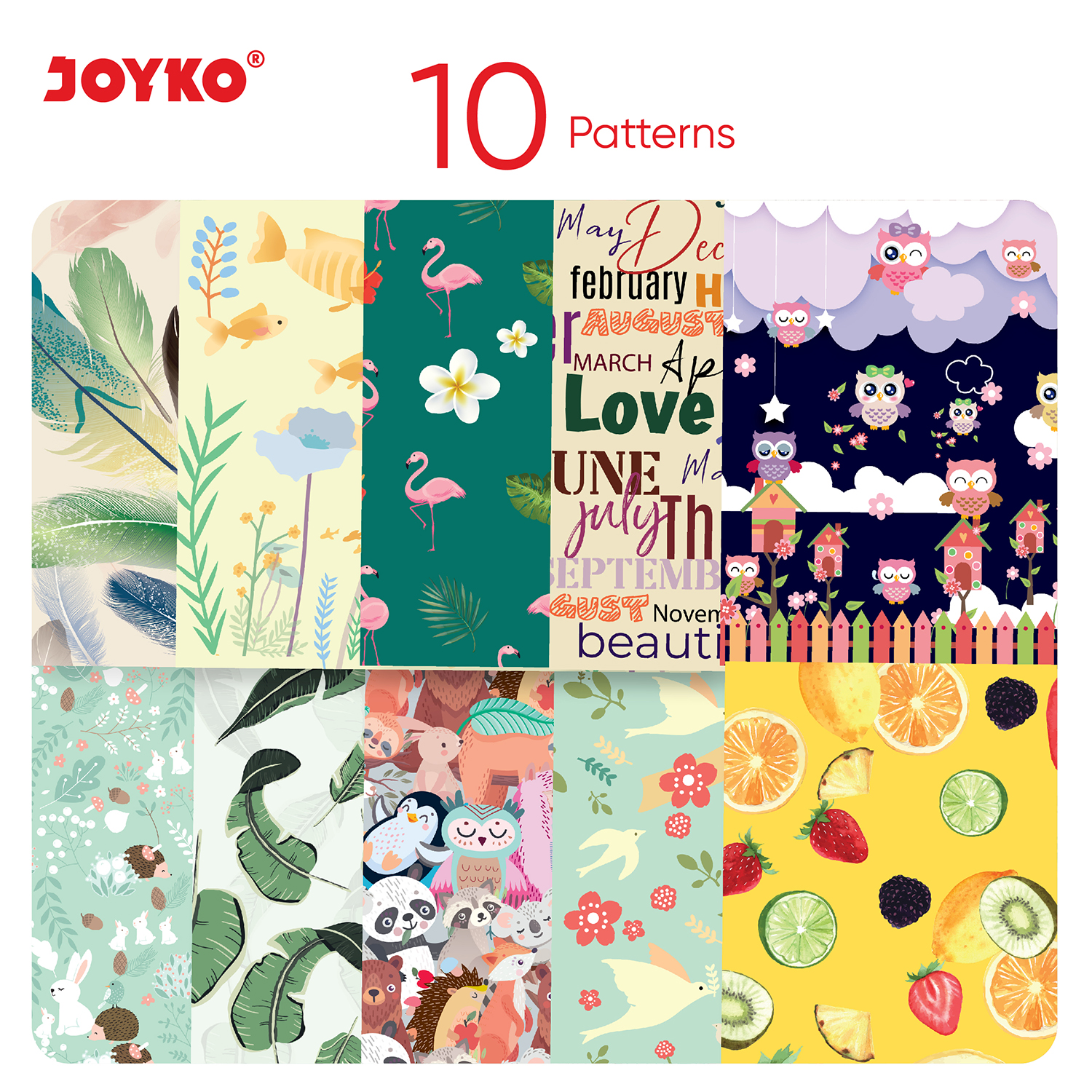 JOYKO Origami Paper Art Folding Paper OGP-303 Mix Pattern 15 x 15 cm ...