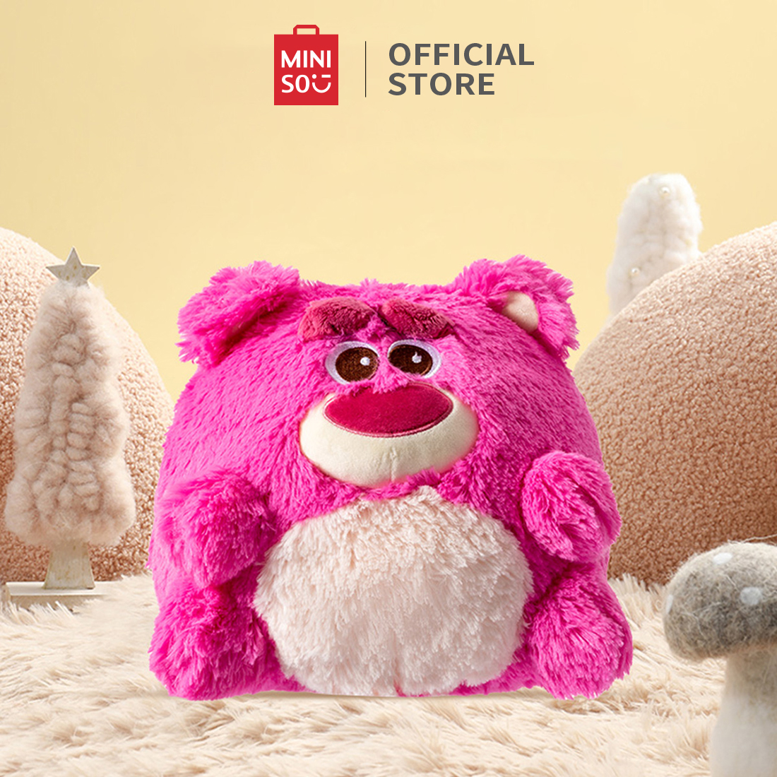 MINISO Doll Pixar Lotso Toy Collection Lotso Round Plush Toy Cute ...