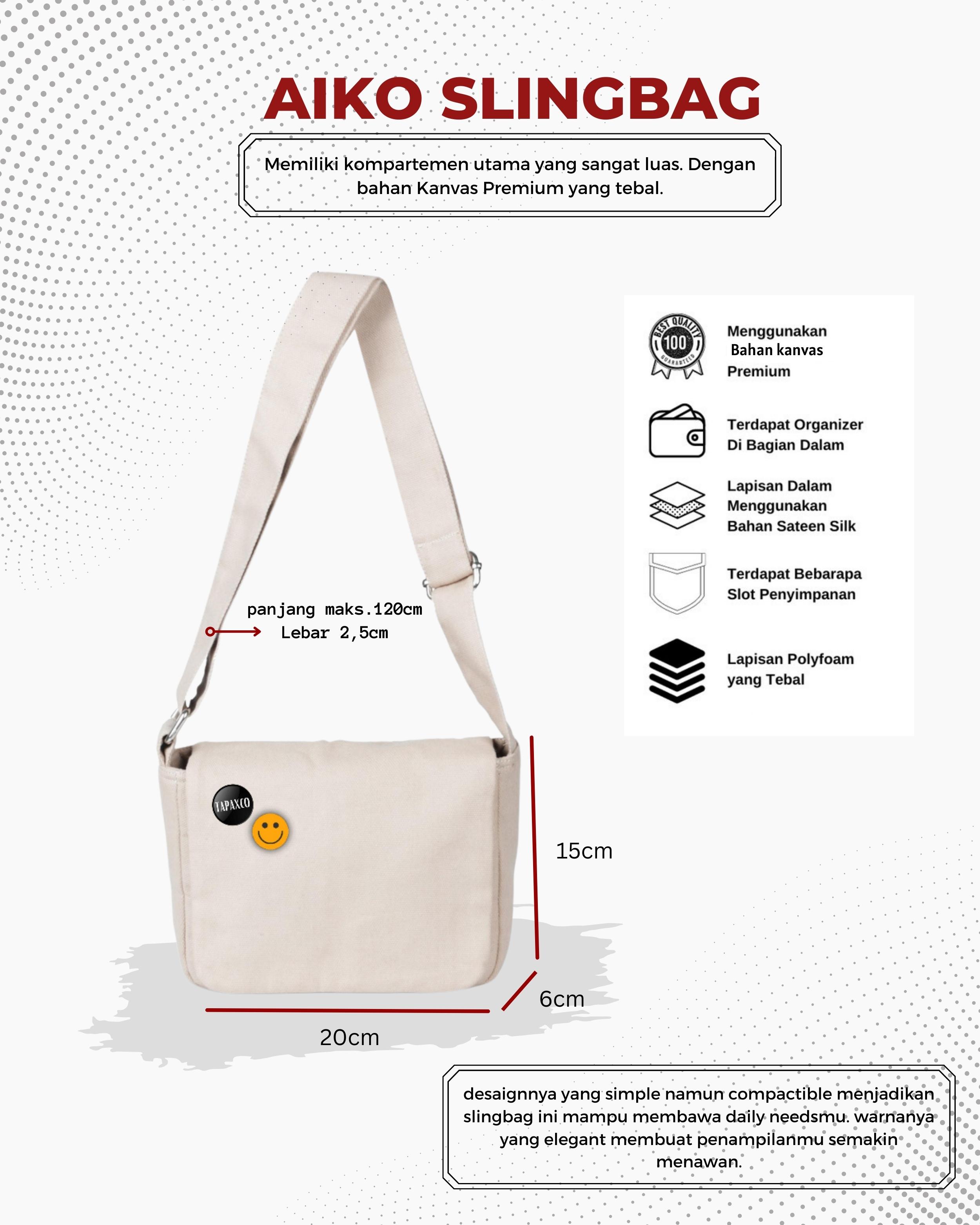 Aiko Unisex l FREE BROSS Tapax Slingbag Sling Bag | Shopee Malaysia