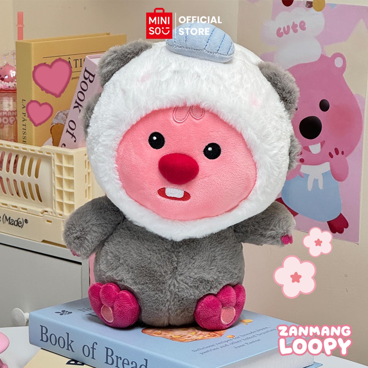 Miniso x ZANMANG Loopy Collection Plush Toy 10in Plush Toy. Cute and ...