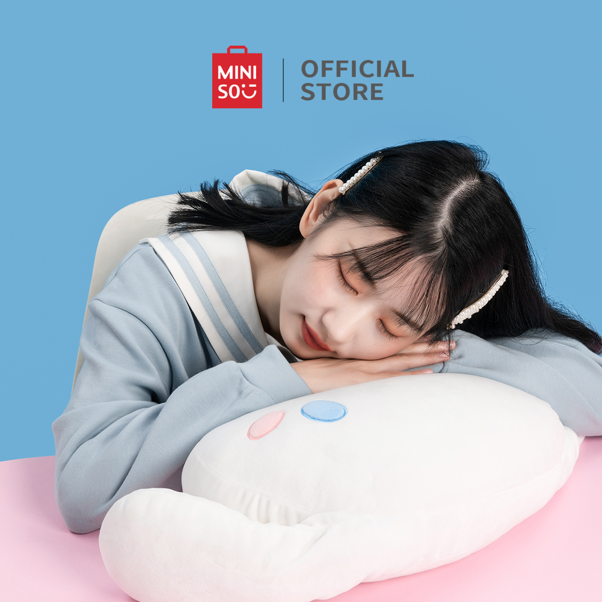 Miniso x Sanrio Pillow Ultra-soft Pillow Kuromi Cinnamoroll Lumbar ...