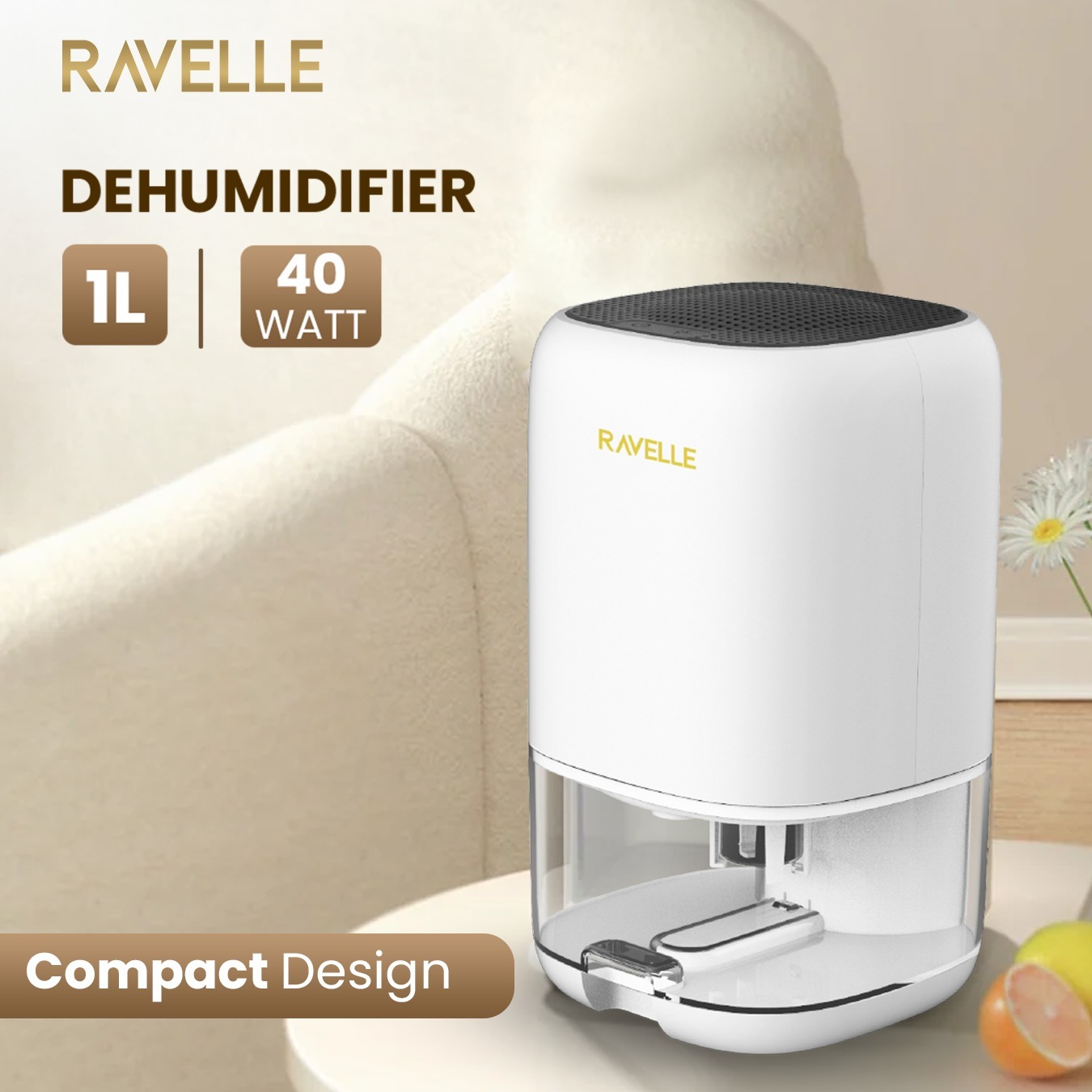 Ravelle Dehumidifier 1 Liter Moisture Absorber - Reduces Household ...