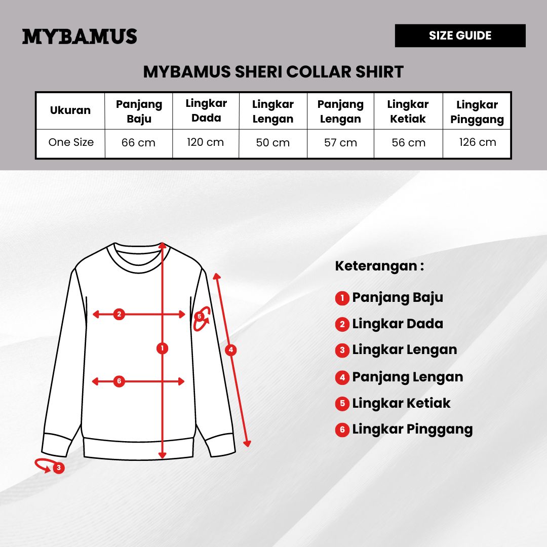 KEMEJA Mybamus Sheri Collar Shirt - Muslim Work Shirt - Embroidered ...