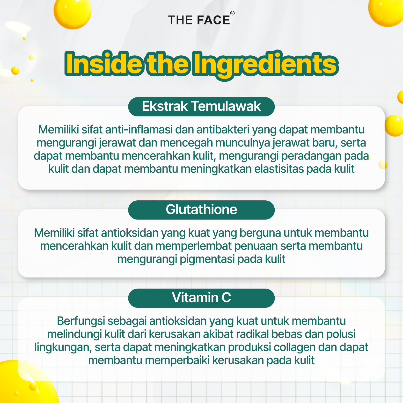 THE FACE Temulawak Acne Package - Facial Treatment Package | Shopee ...
