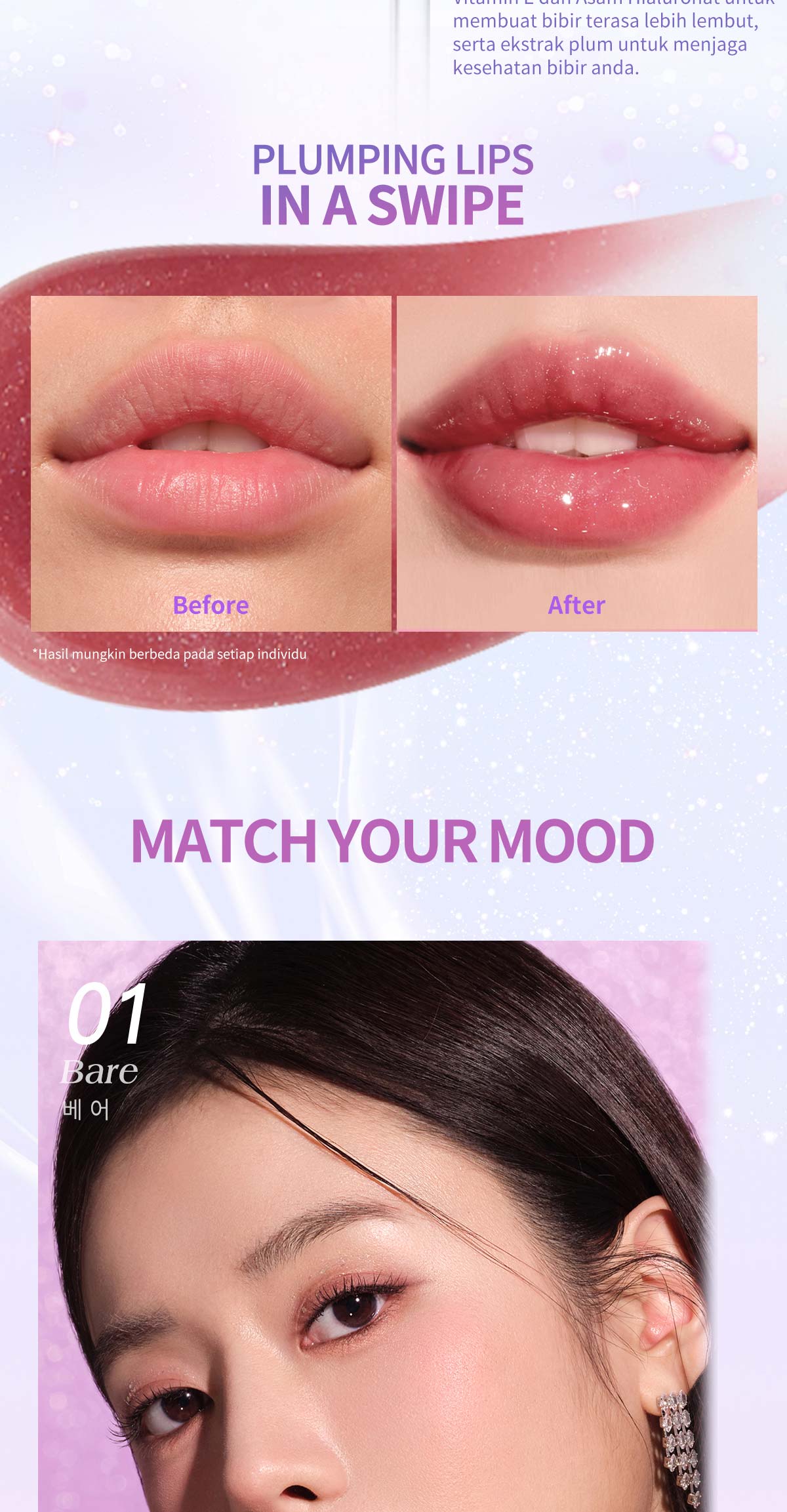 [NEW Launch] BNB Barenbliss Plum Makes Plumping Lip Gloss | Shopee Malaysia