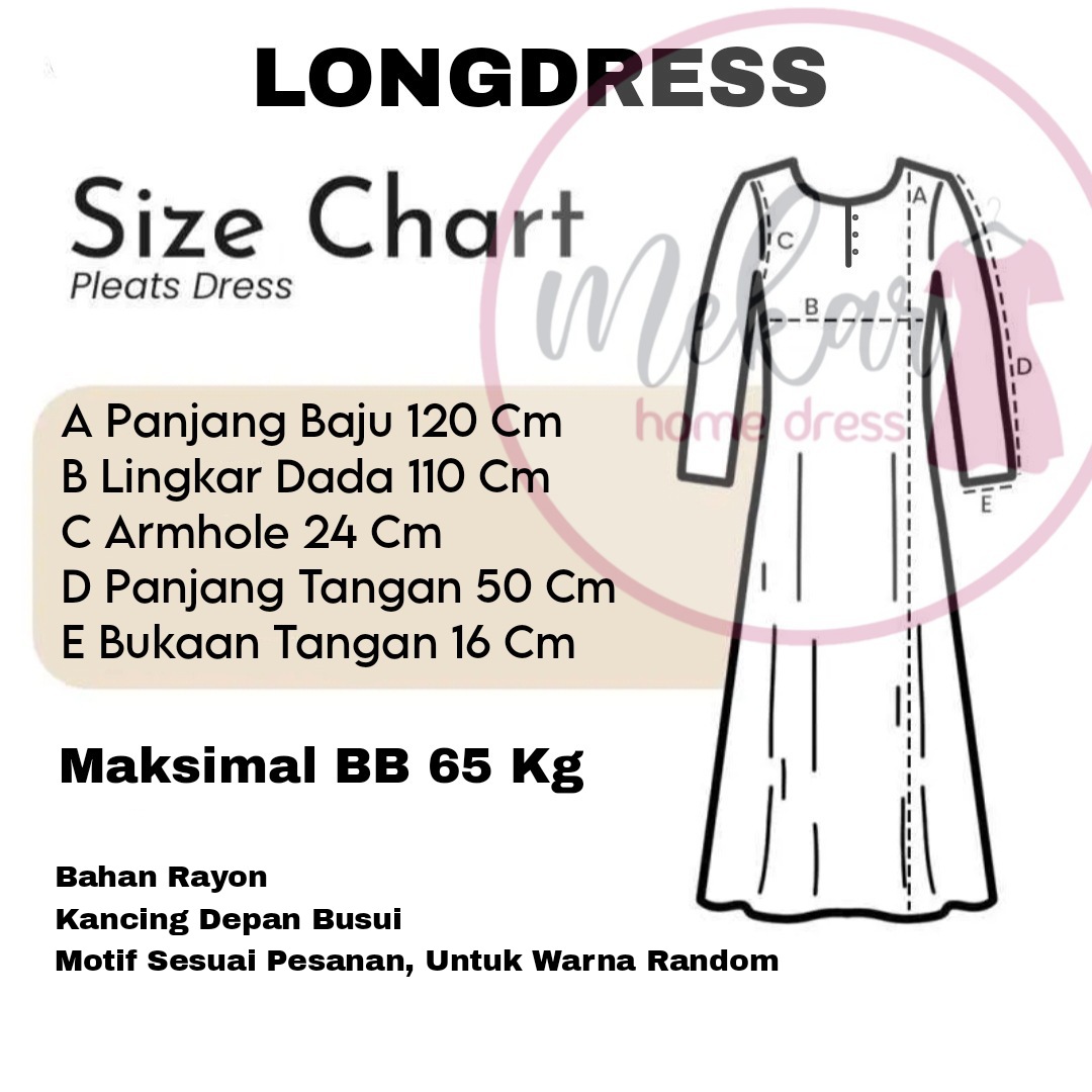 Longdress CABUTAN DEVDAS BUSUI LD 110 BATIK DASTER LONG SLEEVES FRONT ...
