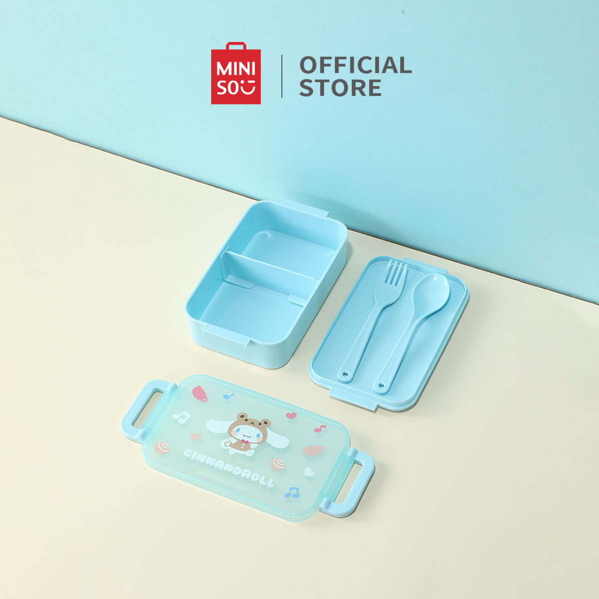 Miniso x Sanrio Bento Lunch Box Food Packaging Box With Spoon and Fork ...