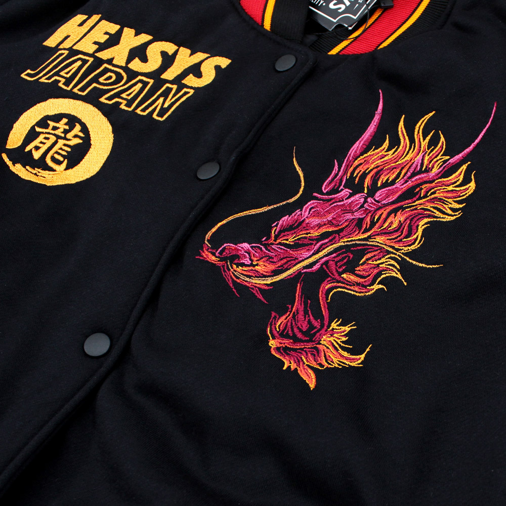 Jacket X Hexsys-Byakuryu Jacket Varsity Embroidery Breakside Jacket ...