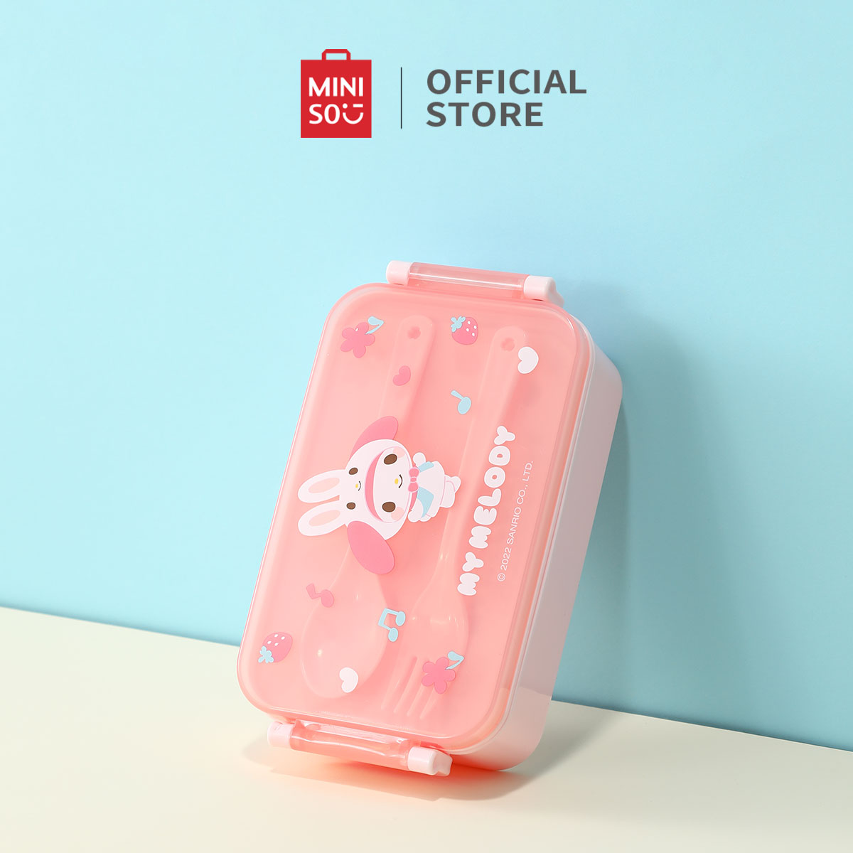 Miniso x Sanrio Bento Lunch Box Food Packaging Box With Spoon and Fork ...