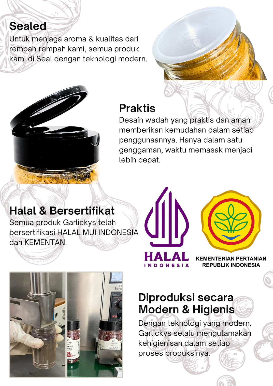 MERAH Kitchen Spices Basic Powder Fine Sprinkle Marinated Healthy Dry ...
