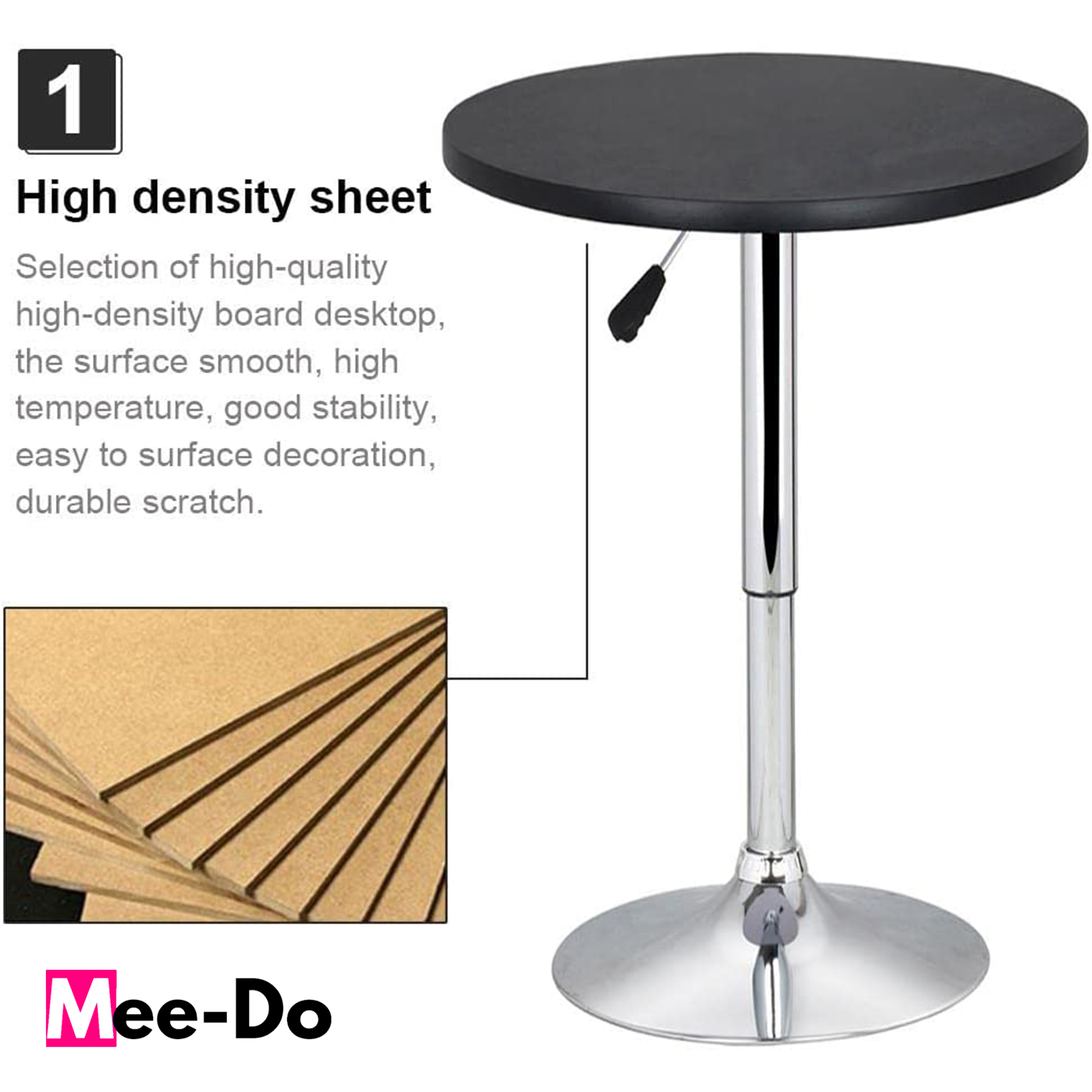 Cafe Mee Do Bar Table Round Minimalist Hydraulic Terrace Dining ...