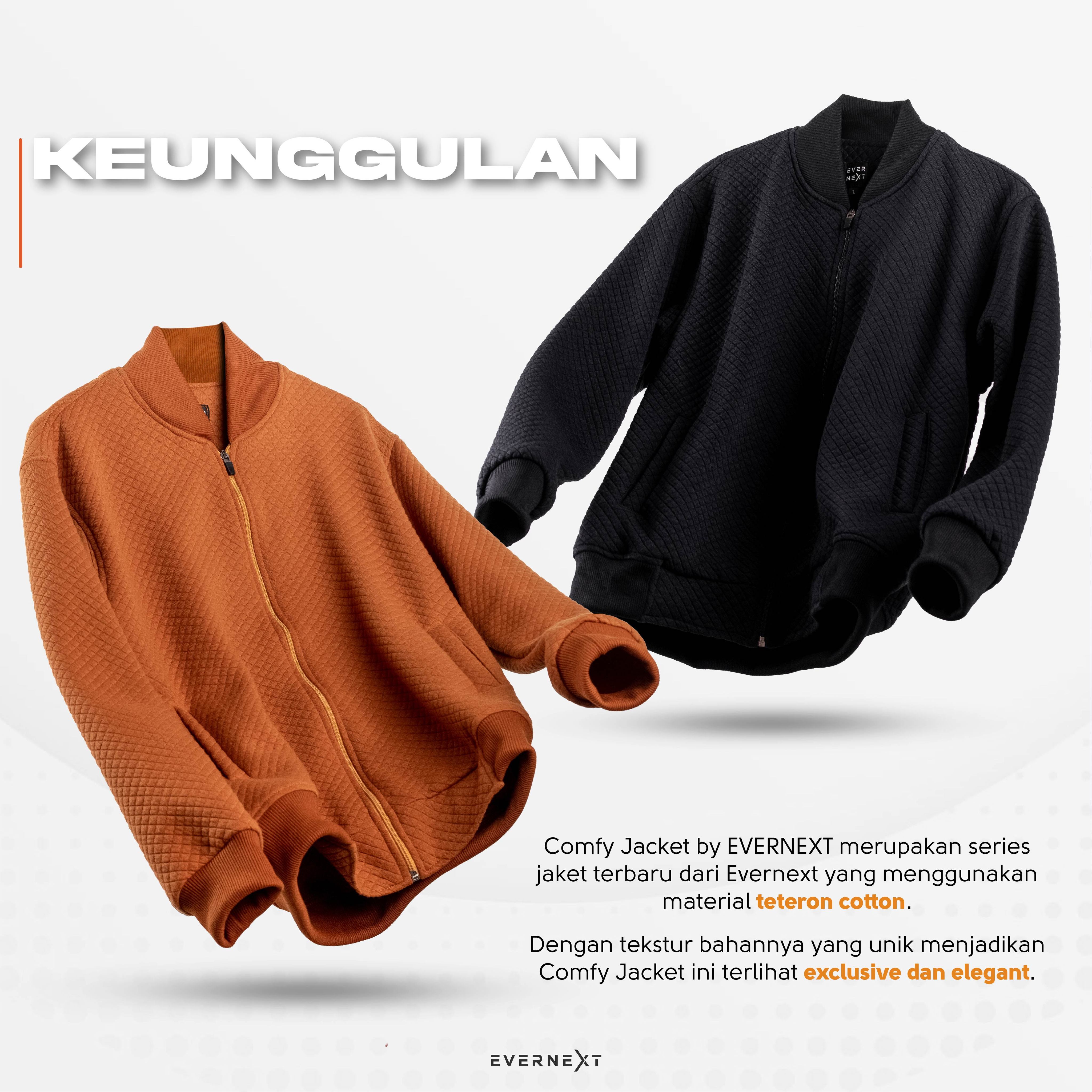 Evernext - Basic Comfy Jacket Men Plain Jacket Men Bomber Men Cardigan ...