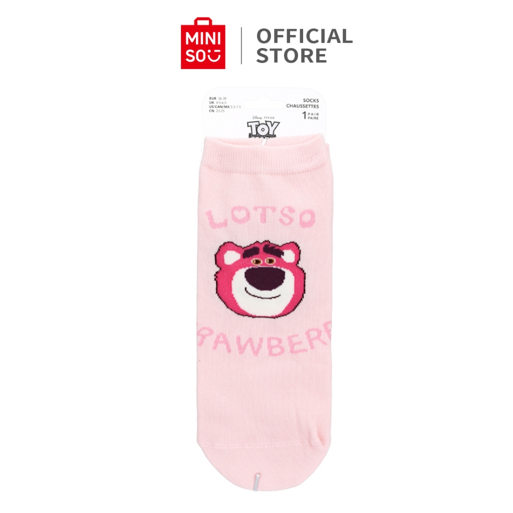 Miniso X Lotso Disney Women's Socks Women Socks Cute Pink Korean ...