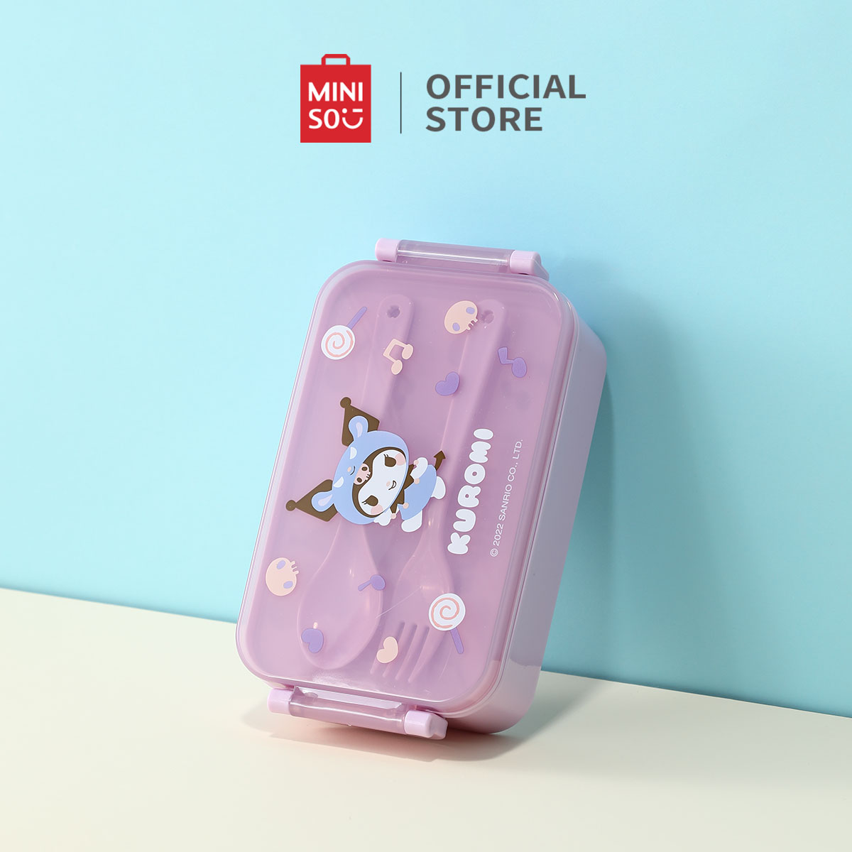 Miniso x Sanrio Bento Lunch Box Food Packaging Box With Spoon and Fork ...