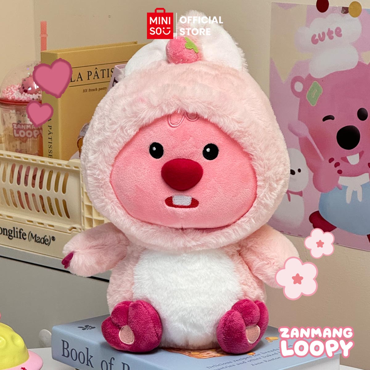 Miniso x ZANMANG Loopy Collection Plush Toy 10in Plush Toy. Cute and ...