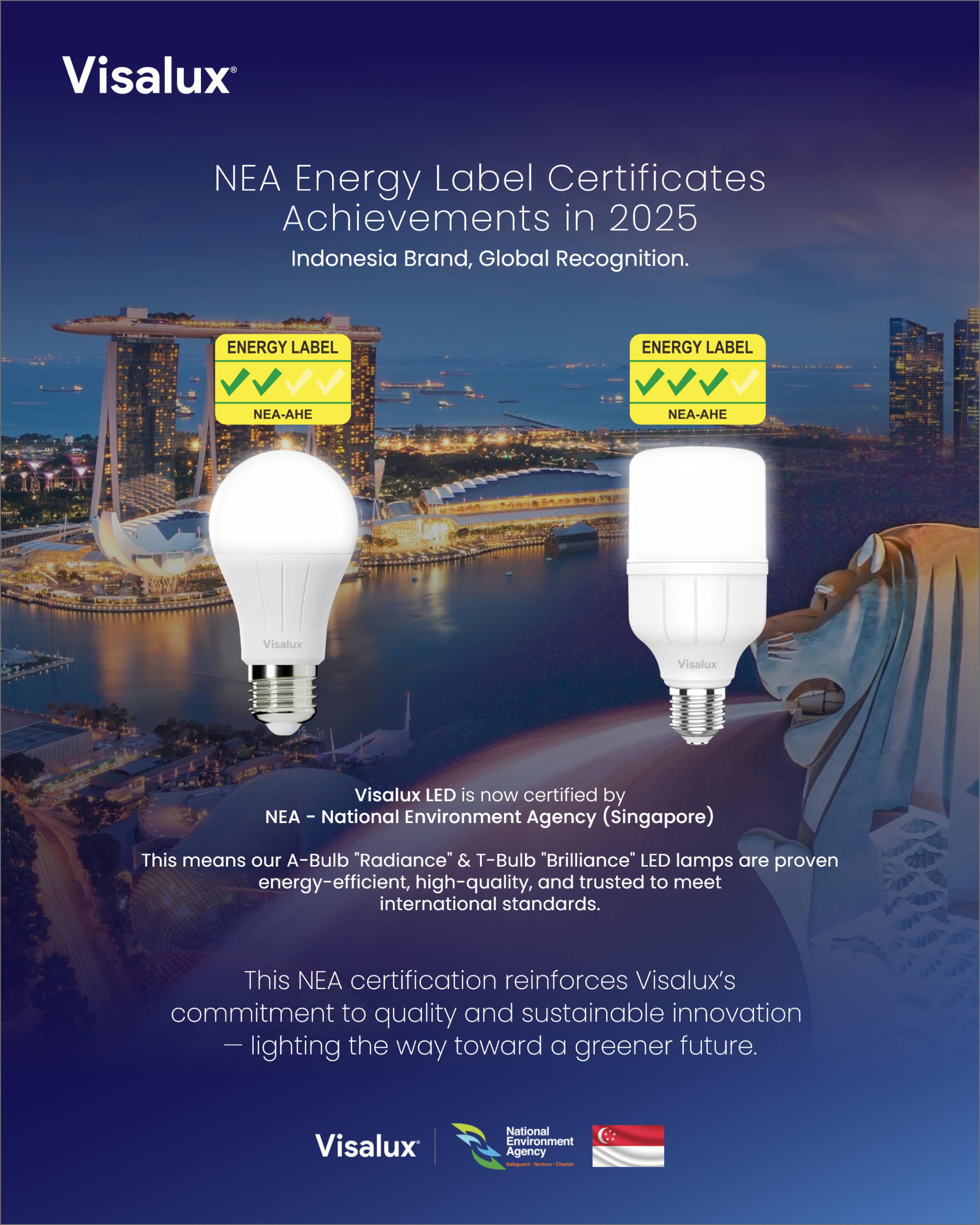 Visalux Brilliance T-Bulb LED Lamp 3000K Warm White Yellow 20W ...