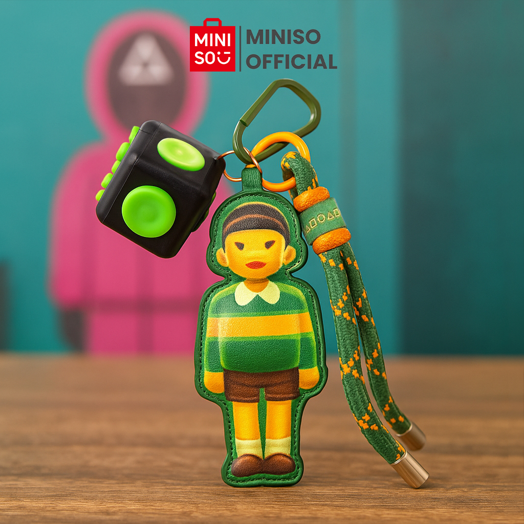 GANTUNGAN MINISO x SQUID GAME Collection Stress Toy Pendant Squid Game ...