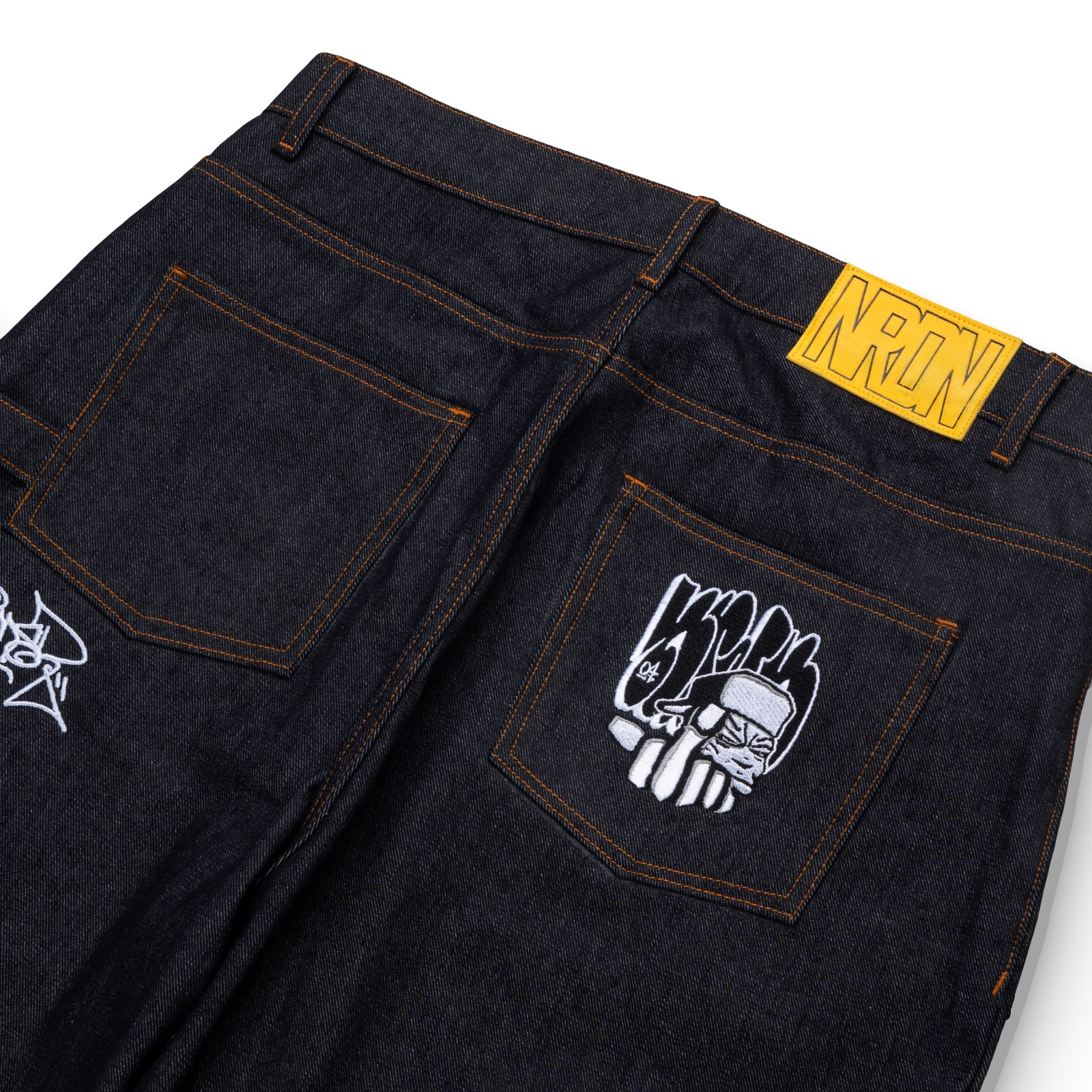 NRDN Clothing BUSTA RAW DENIM BAGGY PANTS INDIGO BLUE Seluar Baggy ...