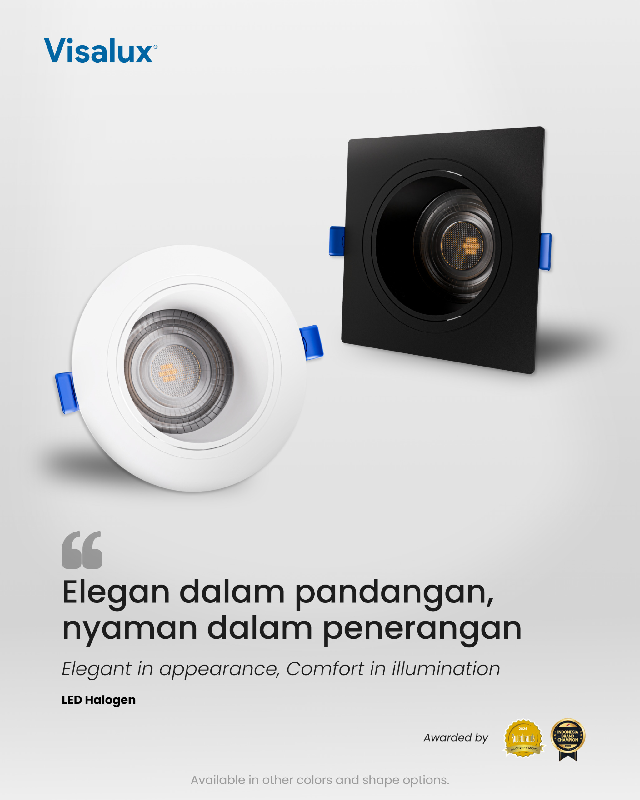 Visalux Astra Body Spotlight Fixture Round 3 Inch MR16 Black / White ...