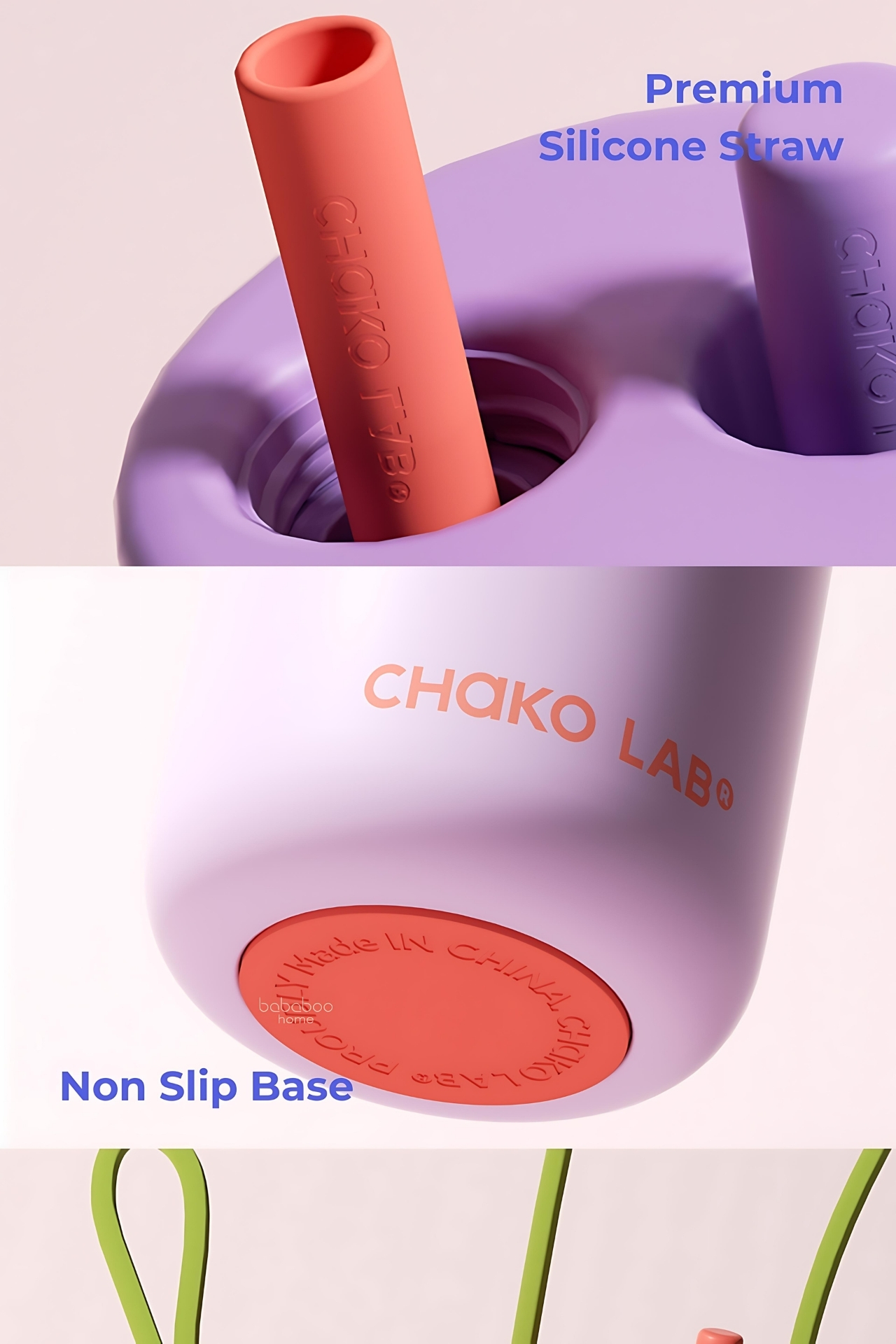 Chako LAB BOBO Vacuum Cup Insulated Thermos 485ml - Pistachio | Shopee ...