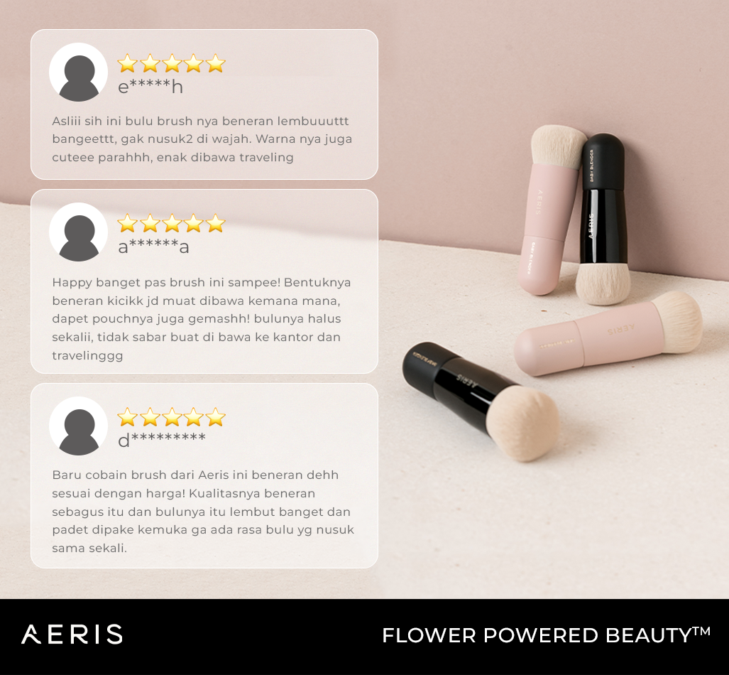 Aeris Beauté The Signature Baby - Single Brush | Premium Soft Multifunctional Travel Portable ...