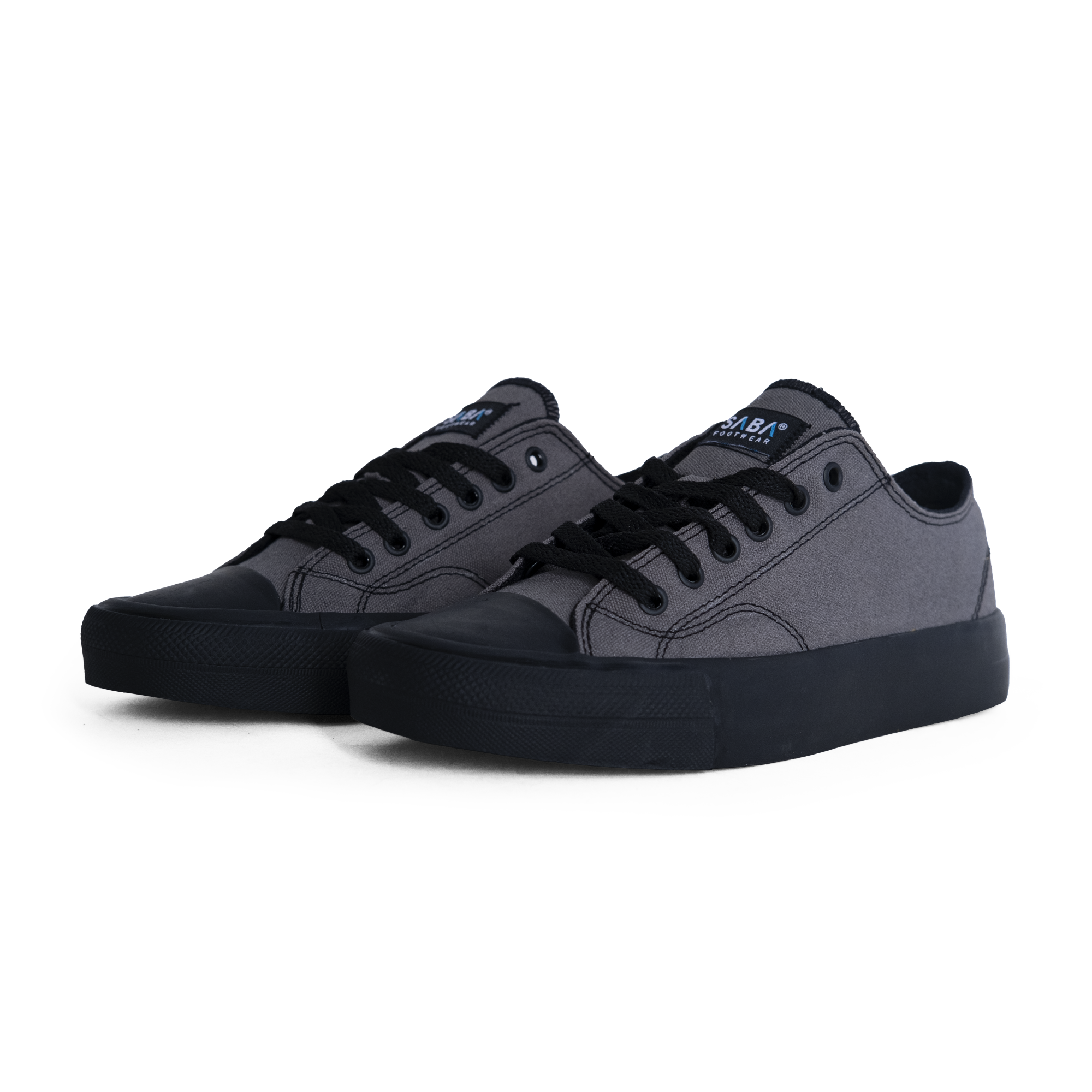 Saba Vintage Gray All Black - VTG 10 Men's Women's Casual Sneakers ...