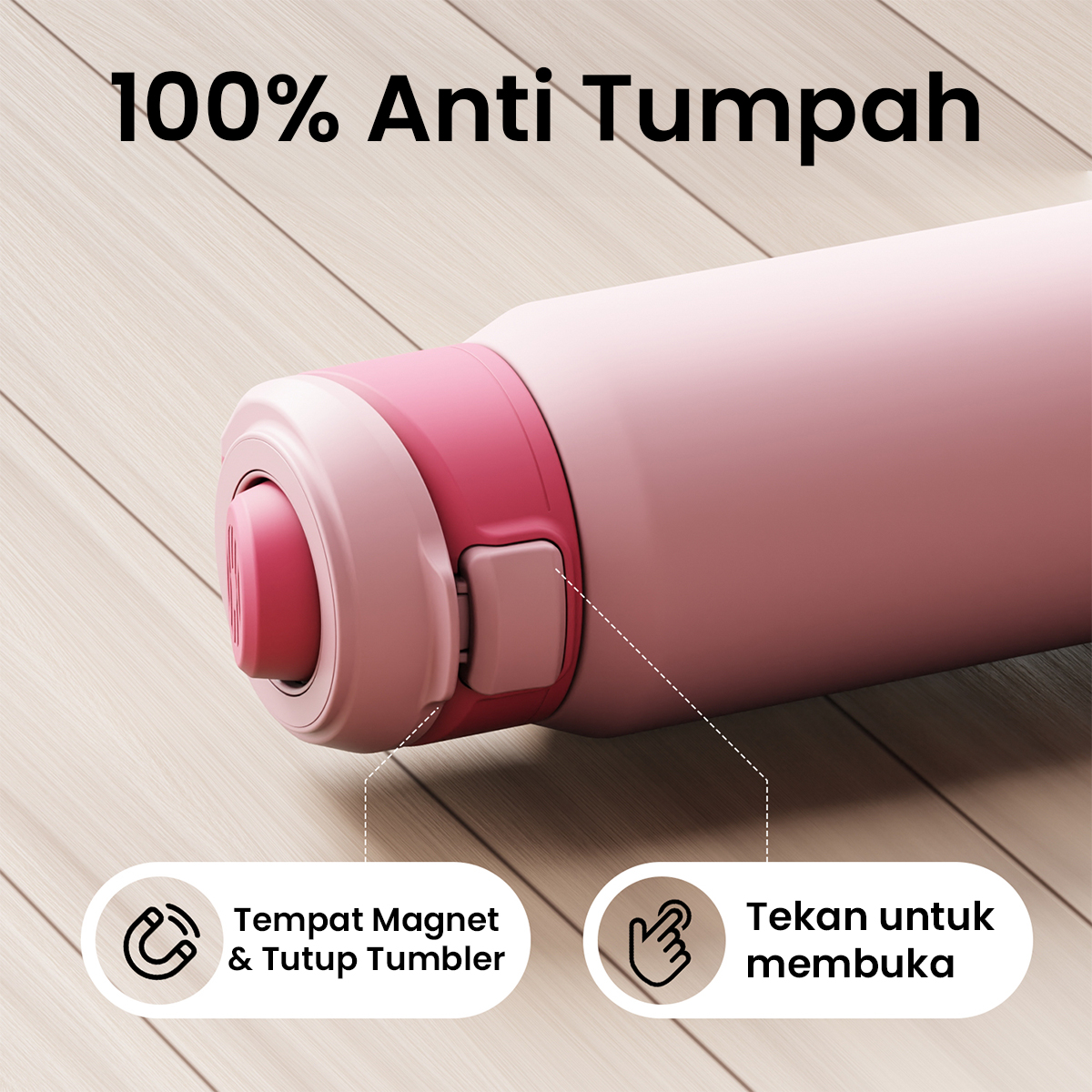 FJBottle - Unique Tumbler Drinking Bottle 950ml Stainless Steel SUS 304 with MagSafe Tripod ...