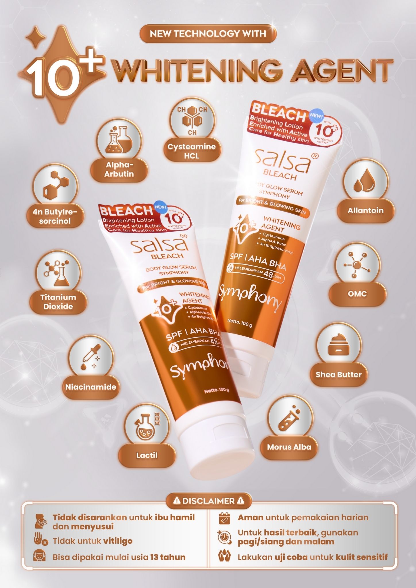 Salsa Body BLCH - Body Glow Serum Symphony | Hand Body Lotion to Brighten and Moisturize Skin ...