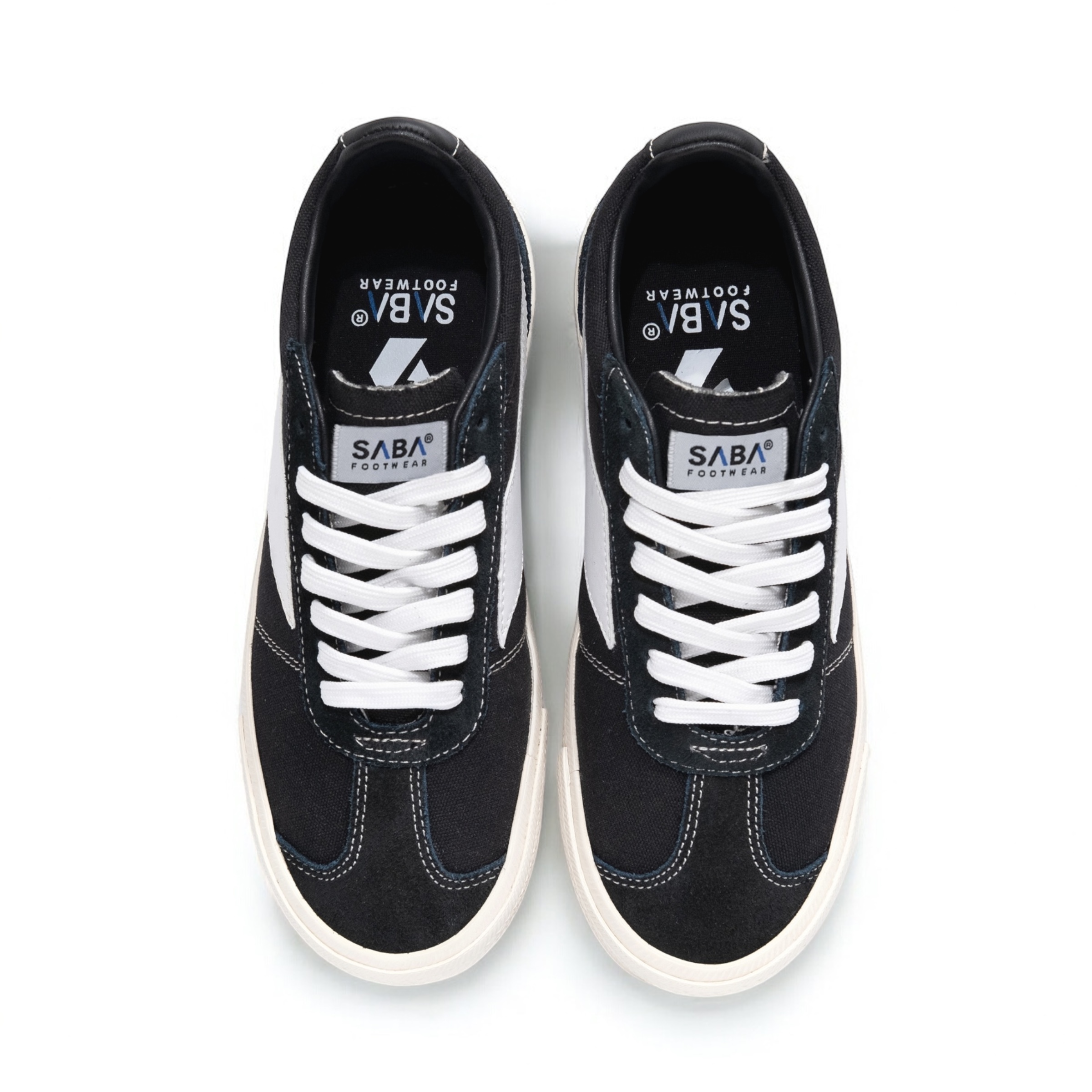 Saba Brazilian Black White Basic - Men's and Women's Sneakers | Shopee ...